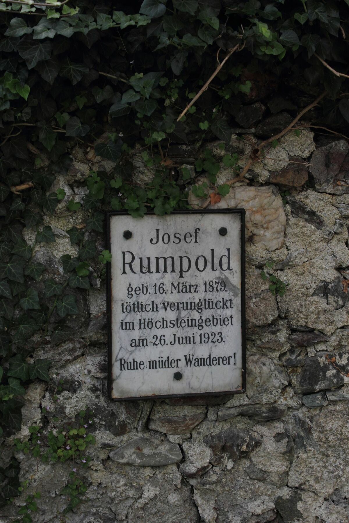 Gedenktafel Josef Rumpold – EnnstalWiki